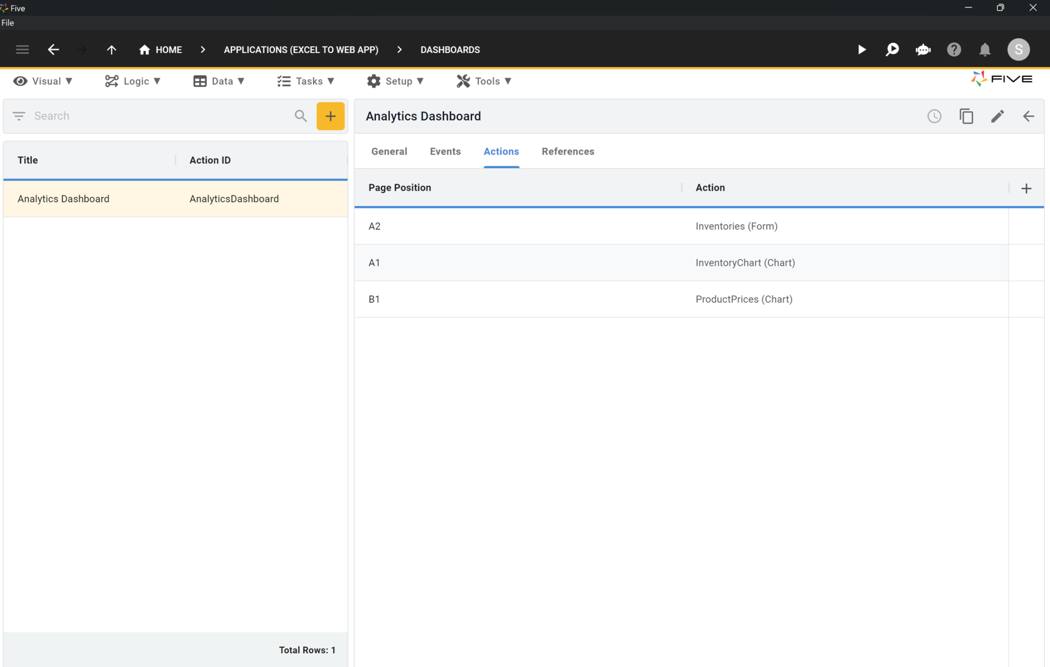 Charts & Dashboards [Excel to Web App - Part 5]