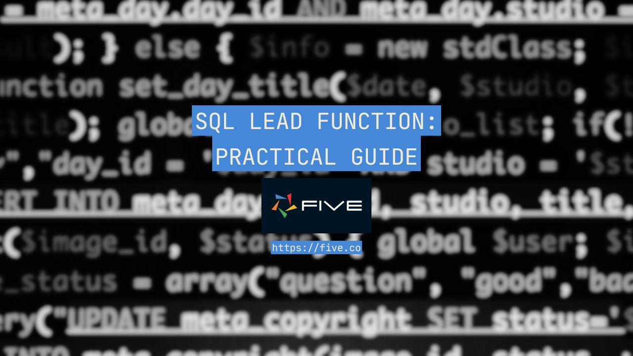 SQL LEAD Function: Practical Guide
