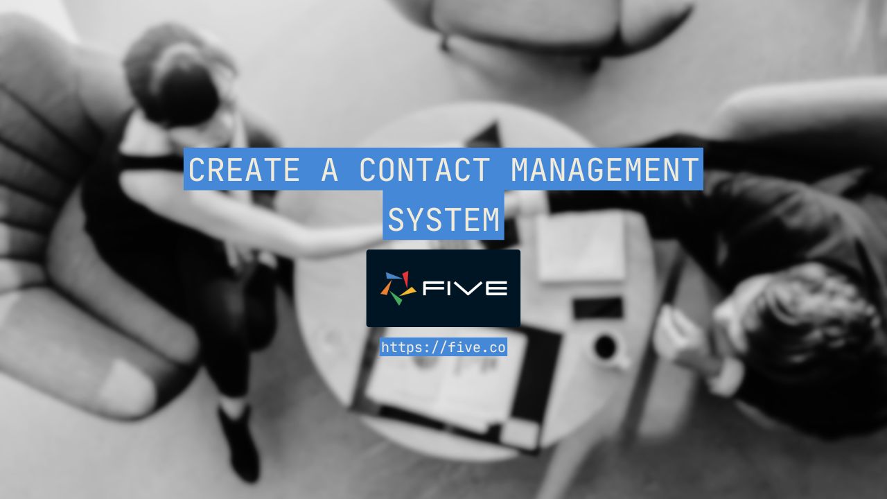 Create a Contact Management System In 3 Steps